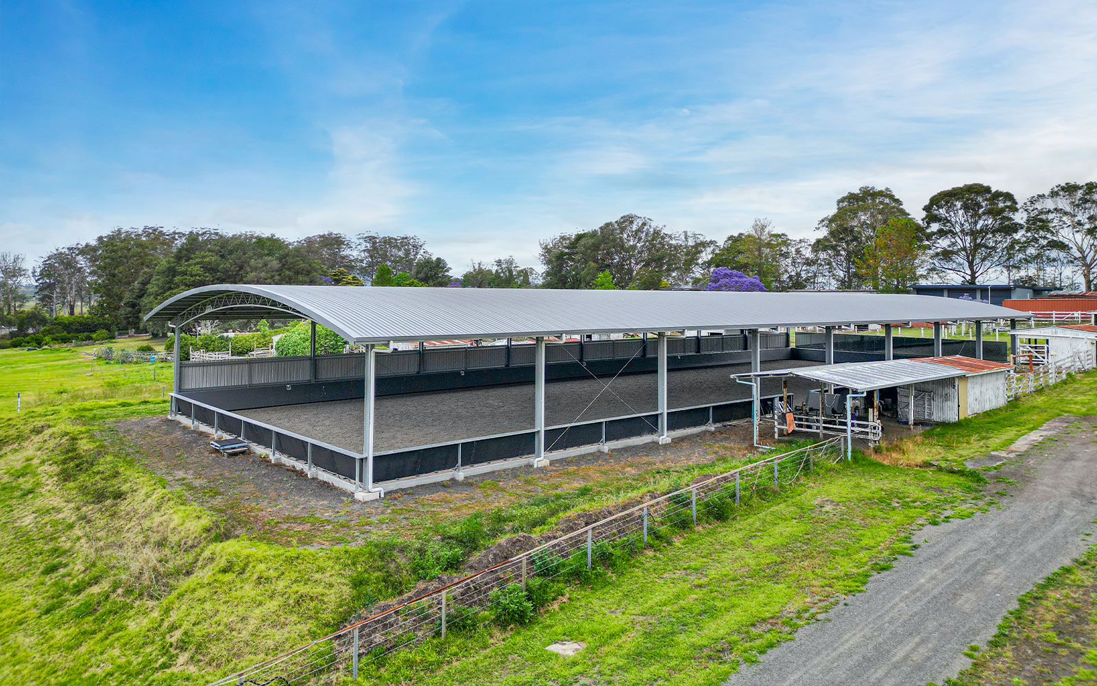 Peter and Pamela Bice indoor dressage arenas